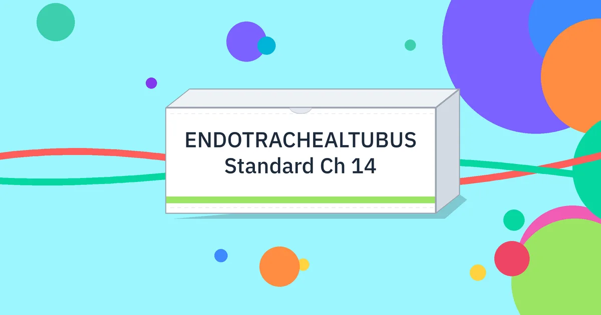 Symbolbild: Packung mit der Aufschrift ENDOTRACHEALTUBUS Standard Ch 14 (PZN 04472049) – Verfügbarkeit und Bezug in Apotheken in Frankfurt am Main