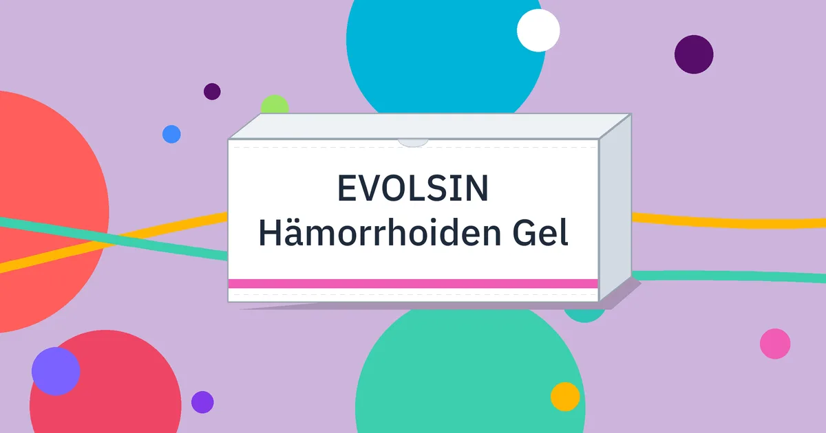 Symbolbild: Packung mit der Aufschrift EVOLSIN Hämorrhoiden Gel (PZN 17150459) – Verfügbarkeit und Bezug in Apotheken in Frankfurt am Main