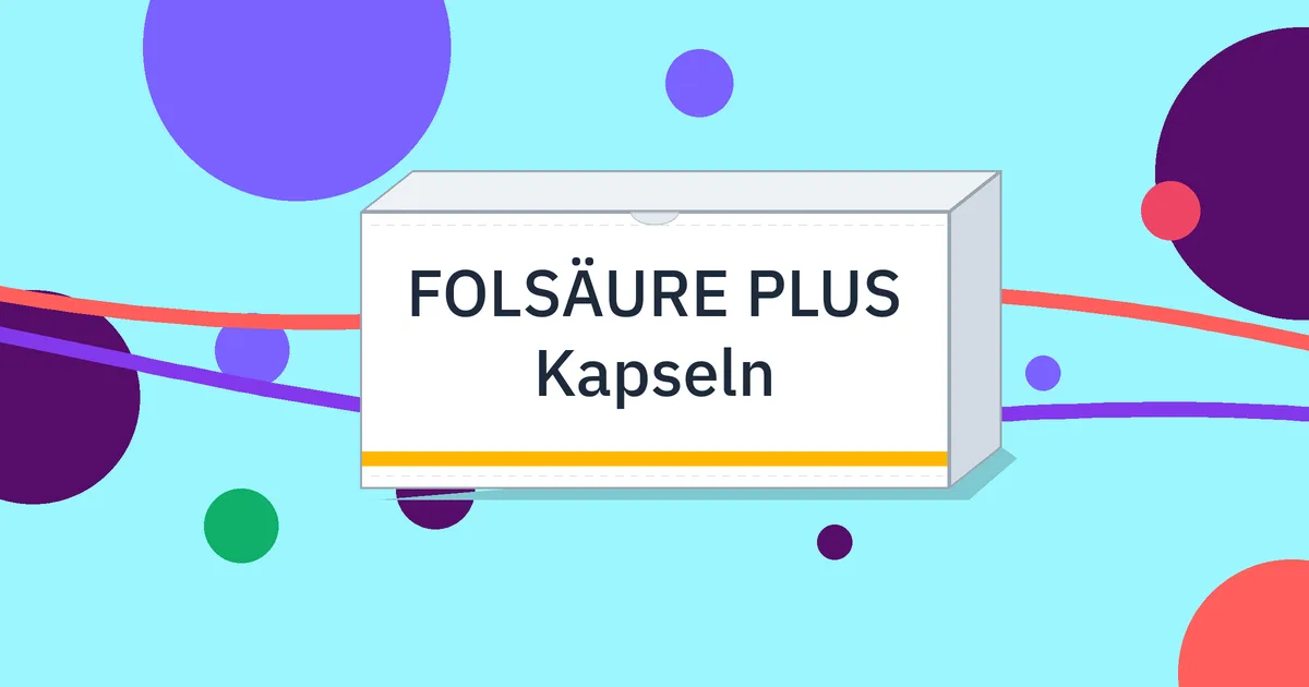 Symbolbild: Packung mit der Aufschrift FOLSÄURE PLUS Kapseln (PZN 00778283) – Verfügbarkeit und Bezug in Apotheken in Frankfurt am Main