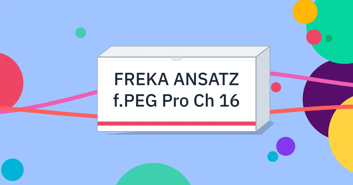 Symbolbild: Packung mit der Aufschrift FREKA ANSATZ f.PEG Pro Ch 16 (PZN 16497089) – Verfügbarkeit und Bezug in Apotheken in Frankfurt am Main