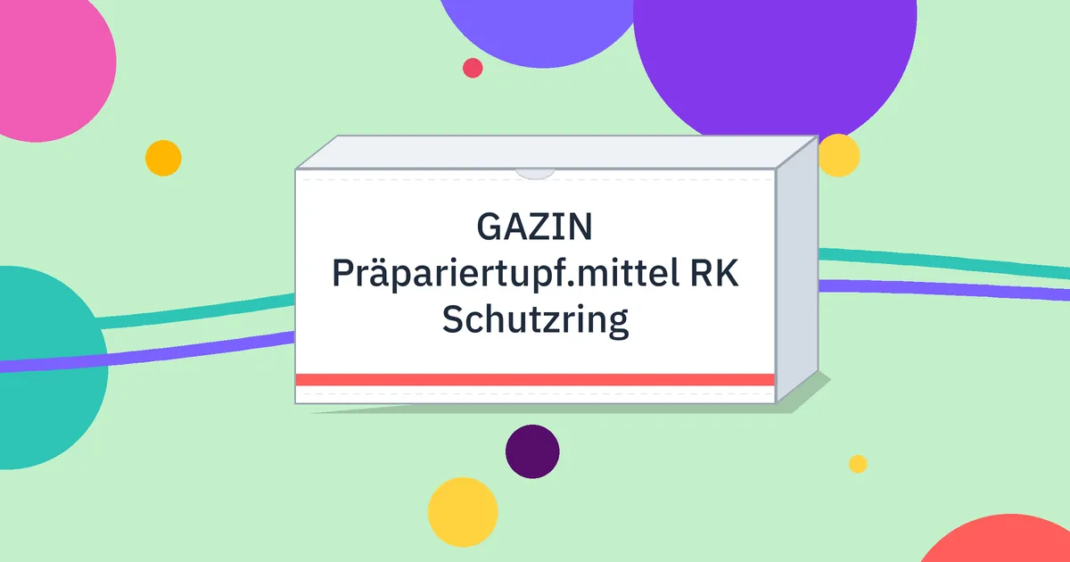 Symbolbild: Packung mit der Aufschrift GAZIN Präpariertupf.mittel RK Schutzring (PZN 01461163) – Verfügbarkeit und Bezug in Apotheken in Frankfurt am Main