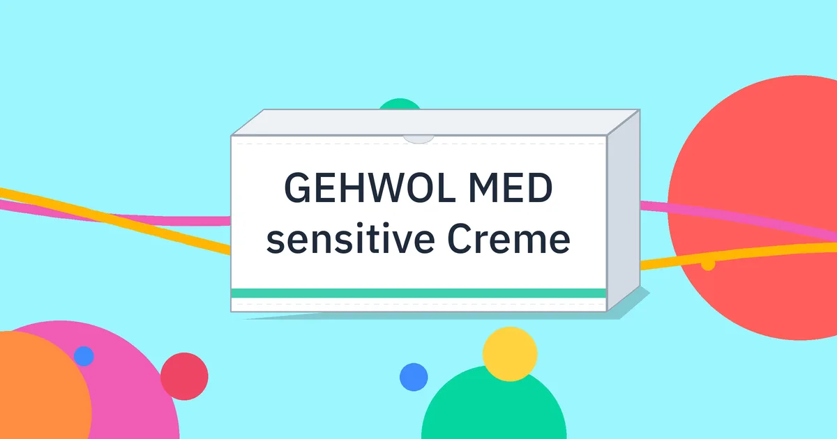 Symbolbild: Packung mit der Aufschrift GEHWOL MED sensitive Creme (PZN 20101200) – Verfügbarkeit und Bezug in Apotheken in Frankfurt am Main