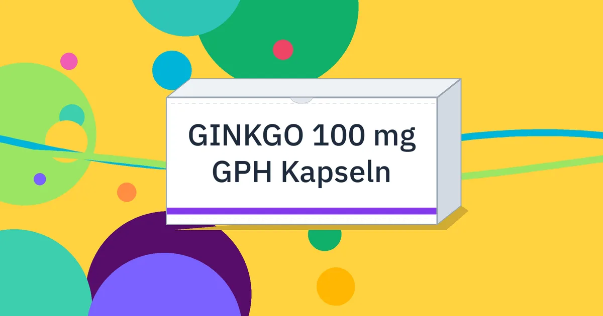 Symbolbild: Packung mit der Aufschrift GINKGO 100 mg GPH Kapseln (PZN 09179874) – Verfügbarkeit und Bezug in Apotheken in Frankfurt am Main