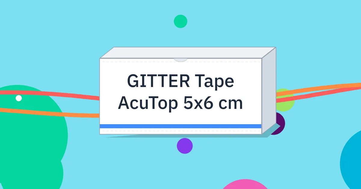 Symbolbild: Packung mit der Aufschrift GITTER Tape AcuTop 5x6 cm (PZN 11139965) – Verfügbarkeit und Bezug in Apotheken in Frankfurt am Main