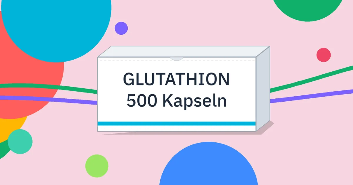 Symbolbild: Packung mit der Aufschrift GLUTATHION 500 Kapseln (PZN 16507391) – Verfügbarkeit und Bezug in Apotheken in Frankfurt am Main