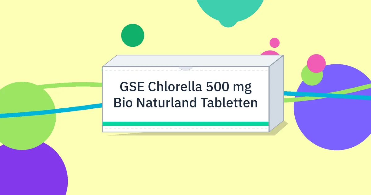 Symbolbild: Packung mit der Aufschrift GSE Chlorella 500 mg Bio Naturland Tabletten (PZN 00806996) – Verfügbarkeit und Bezug in Apotheken in Frankfurt am Main
