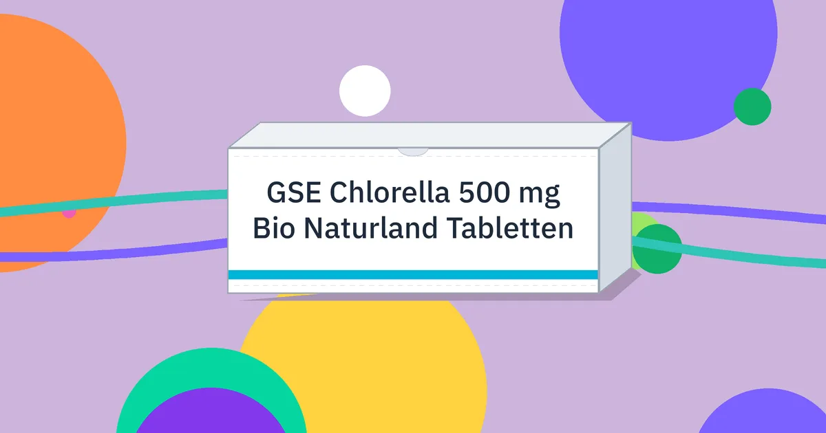 Symbolbild: Packung mit der Aufschrift GSE Chlorella 500 mg Bio Naturland Tabletten (PZN 05386004) – Verfügbarkeit und Bezug in Apotheken in Frankfurt am Main