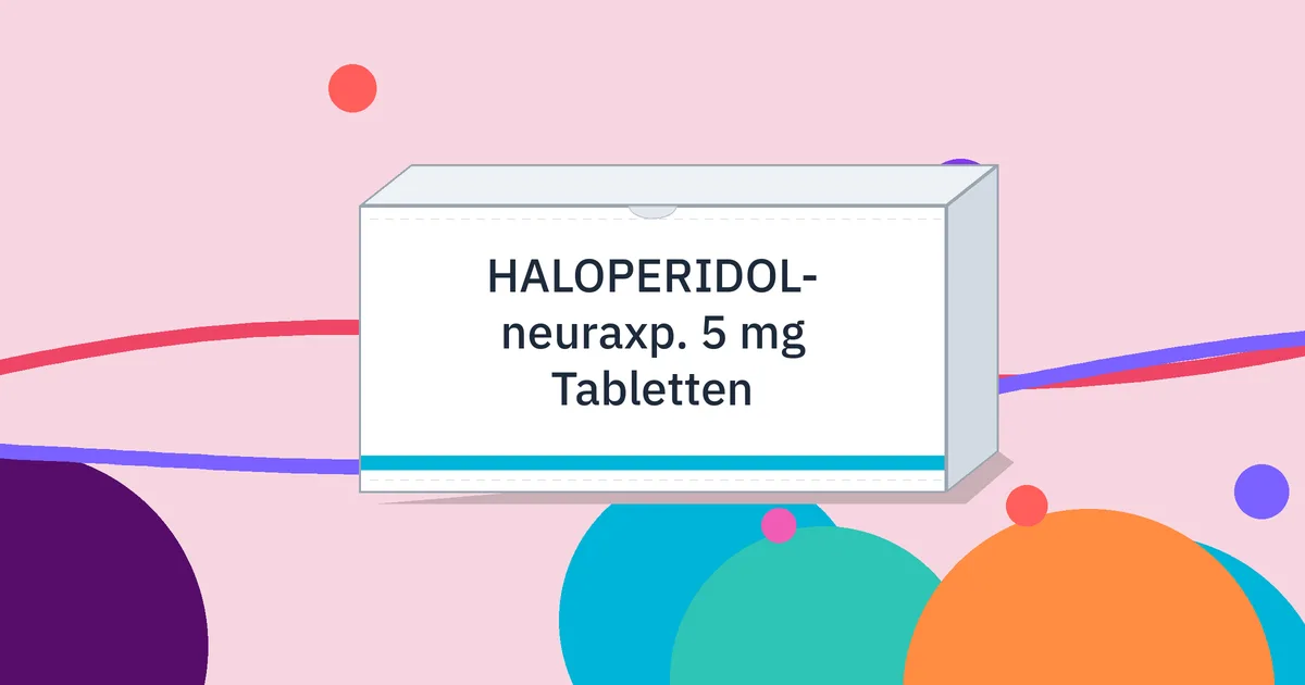 Symbolbild: Packung mit der Aufschrift HALOPERIDOL-neuraxp. 5 mg Tabletten (PZN 00276759) – Verfügbarkeit und Bezug in Apotheken in Frankfurt am Main