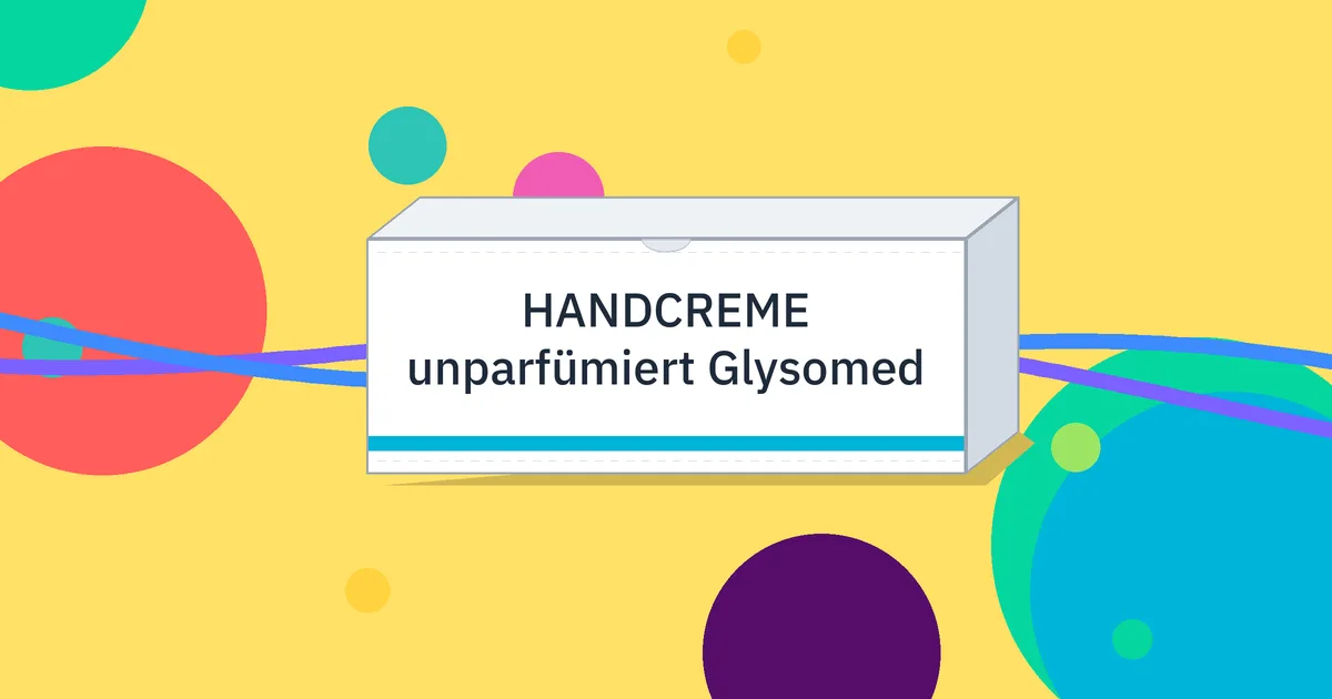 Symbolbild: Packung mit der Aufschrift HANDCREME unparfümiert Glysomed (PZN 16527979) – Verfügbarkeit und Bezug in Apotheken in Frankfurt am Main