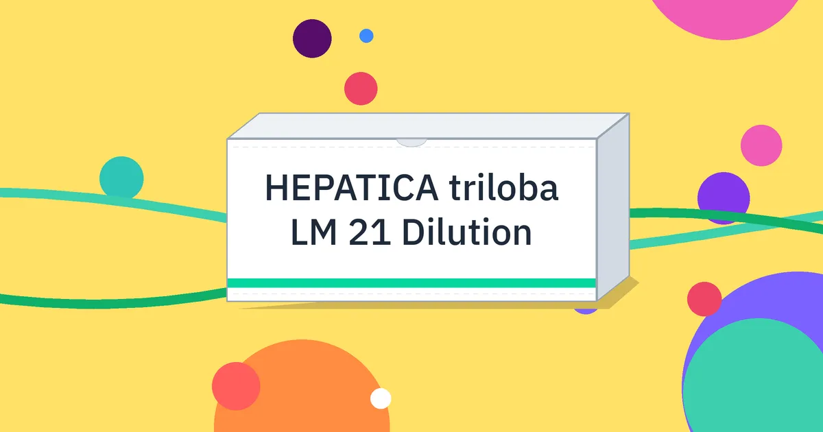 Symbolbild: Packung mit der Aufschrift HEPATICA triloba LM 21 Dilution (PZN 13552215) – Verfügbarkeit und Bezug in Apotheken in Frankfurt am Main