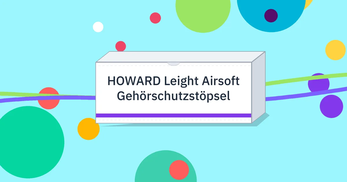 Symbolbild: Packung mit der Aufschrift HOWARD Leight Airsoft Gehörschutzstöpsel (PZN 03644910) – Verfügbarkeit und Bezug in Apotheken in Frankfurt am Main