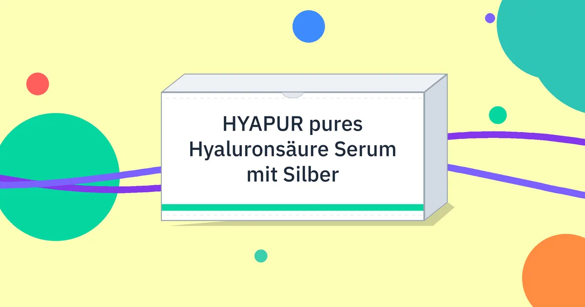 Symbolbild: Packung mit der Aufschrift HYAPUR pures Hyaluronsäure Serum mit Silber (PZN 09882036) – Verfügbarkeit und Bezug in Apotheken in Frankfurt am Main