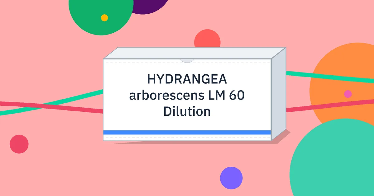 Symbolbild: Packung mit der Aufschrift HYDRANGEA arborescens LM 60 Dilution (PZN 13556578) – Verfügbarkeit und Bezug in Apotheken in Frankfurt am Main