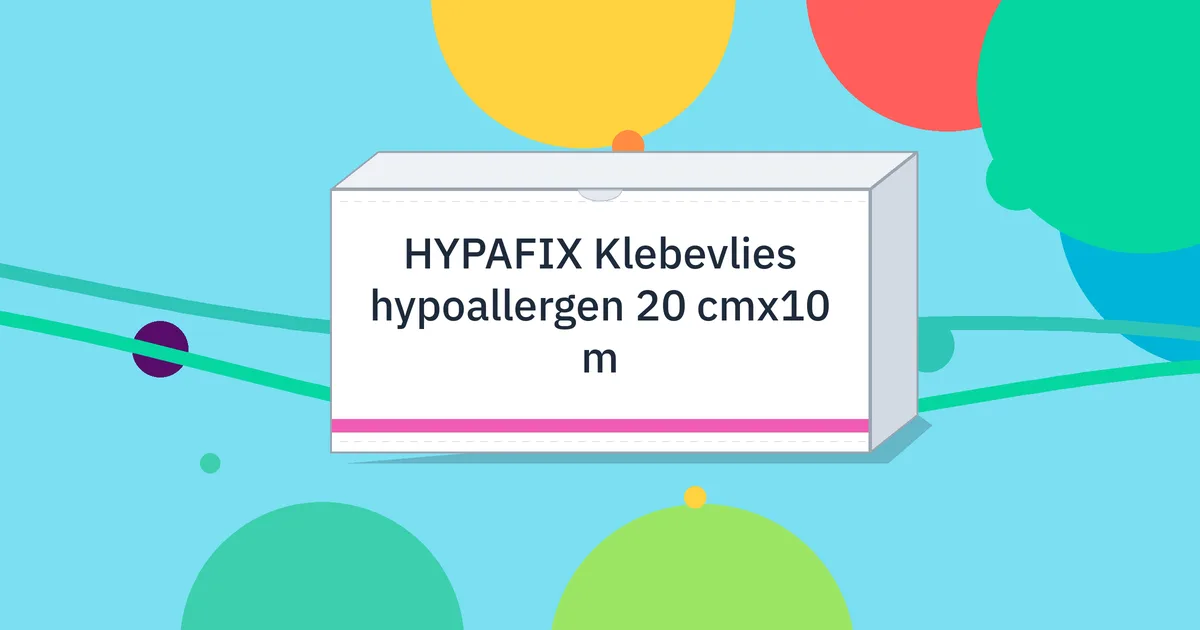 Symbolbild: Packung mit der Aufschrift HYPAFIX Klebevlies hypoallergen 20 cmx10 m (PZN 09080259) – Verfügbarkeit und Bezug in Apotheken in Frankfurt am Main