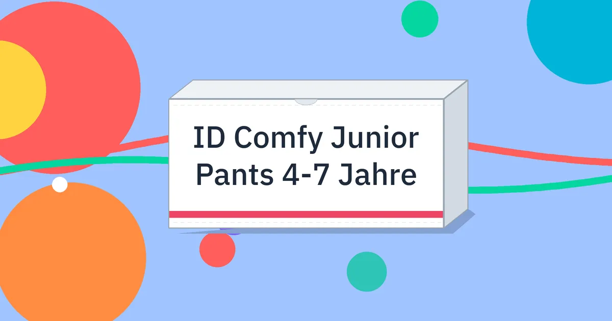 Symbolbild: Packung mit der Aufschrift ID Comfy Junior Pants 4-7 Jahre (PZN 16321841) – Verfügbarkeit und Bezug in Apotheken in Frankfurt am Main