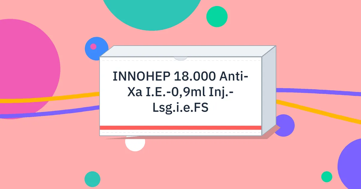 Symbolbild: Packung mit der Aufschrift INNOHEP 18.000 Anti-Xa I.E.-0,9ml Inj.-Lsg.i.e.FS (PZN 17580467) – Verfügbarkeit und Bezug in Apotheken in Frankfurt am Main