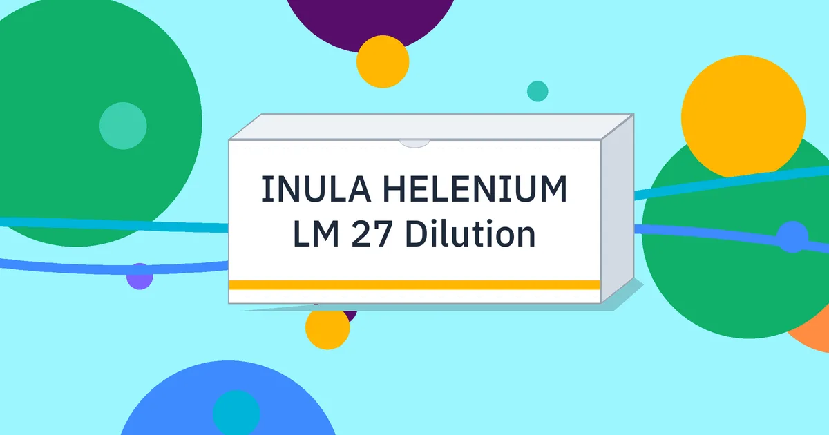 Symbolbild: Packung mit der Aufschrift INULA HELENIUM LM 27 Dilution (PZN 13560657) – Verfügbarkeit und Bezug in Apotheken in Frankfurt am Main