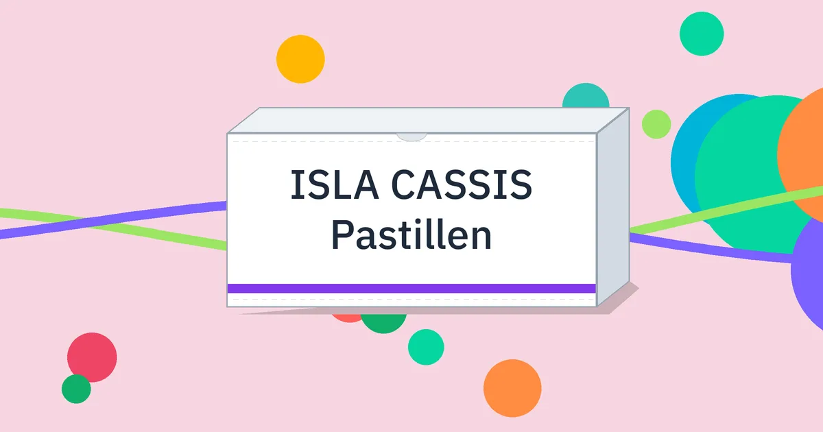 Symbolbild: Packung mit der Aufschrift ISLA CASSIS Pastillen (PZN 03397699) – Verfügbarkeit und Bezug in Apotheken in Frankfurt am Main