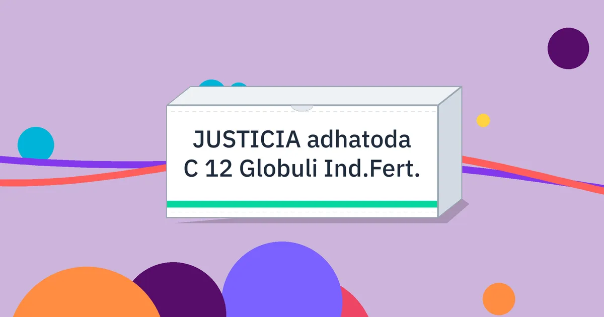 Symbolbild: Packung mit der Aufschrift JUSTICIA adhatoda C 12 Globuli Ind.Fert. (PZN 17679125) – Verfügbarkeit und Bezug in Apotheken in Frankfurt am Main