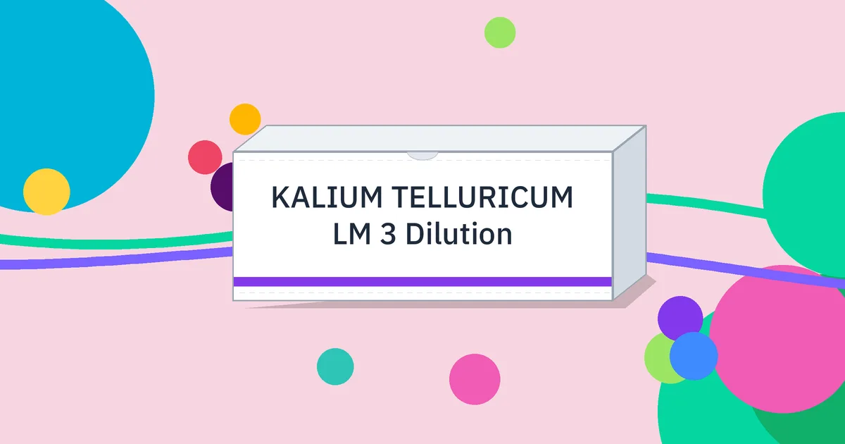 Symbolbild: Packung mit der Aufschrift KALIUM TELLURICUM LM 3 Dilution (PZN 12927127) – Verfügbarkeit und Bezug in Apotheken in Frankfurt am Main