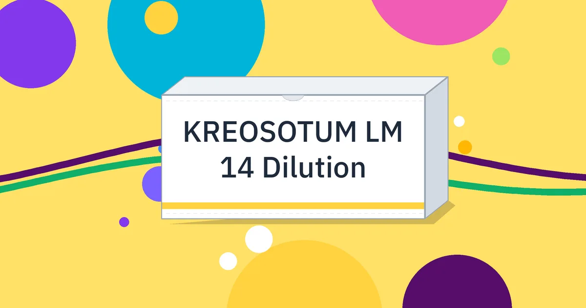 Symbolbild: Packung mit der Aufschrift KREOSOTUM LM 14 Dilution (PZN 12928078) – Verfügbarkeit und Bezug in Apotheken in Frankfurt am Main