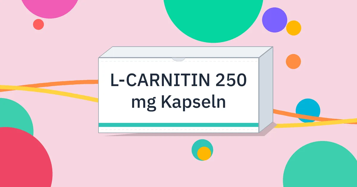 Symbolbild: Packung mit der Aufschrift L-CARNITIN 250 mg Kapseln (PZN 01746842) – Verfügbarkeit und Bezug in Apotheken in Frankfurt am Main