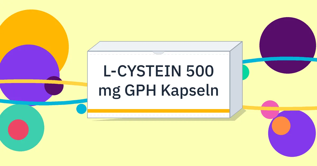 Symbolbild: Packung mit der Aufschrift L-CYSTEIN 500 mg GPH Kapseln (PZN 07766975) – Verfügbarkeit und Bezug in Apotheken in Frankfurt am Main