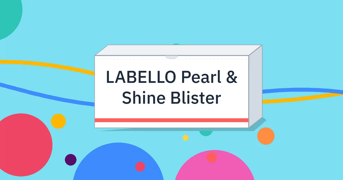 Symbolbild: Packung mit der Aufschrift LABELLO Pearl & Shine Blister (PZN 17625690) – Verfügbarkeit und Bezug in Apotheken in Frankfurt am Main