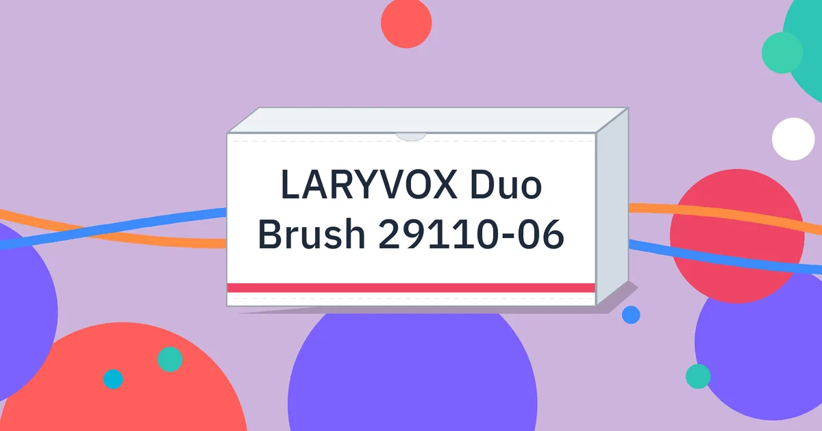 Symbolbild: Packung mit der Aufschrift LARYVOX Duo Brush 29110-06 (PZN 03894127) – Verfügbarkeit und Bezug in Apotheken in Frankfurt am Main