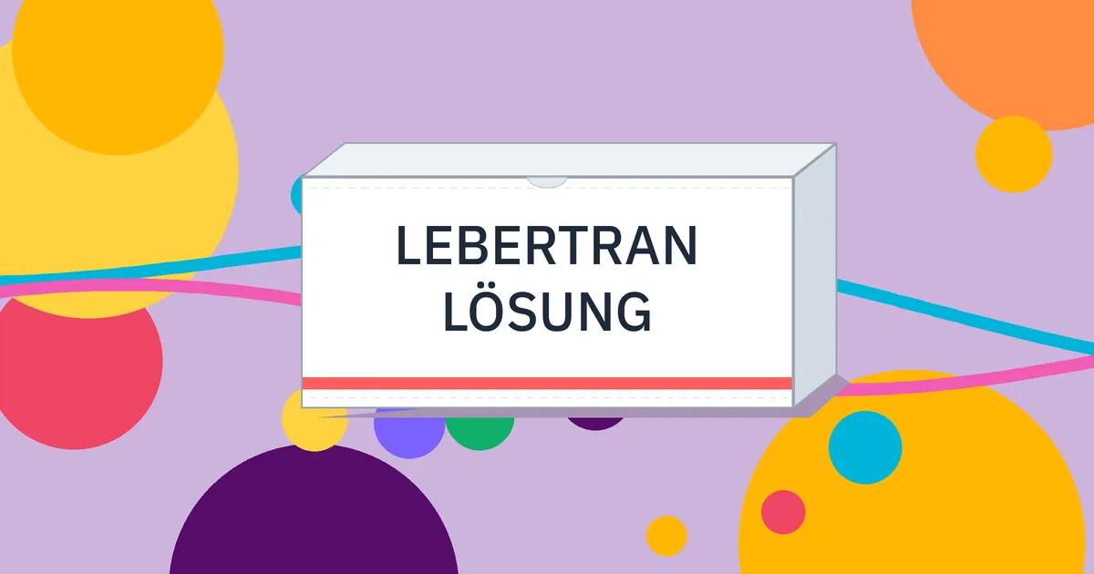 Symbolbild: Packung mit der Aufschrift LEBERTRAN LÖSUNG (PZN 11586440) – Verfügbarkeit und Bezug in Apotheken in Frankfurt am Main