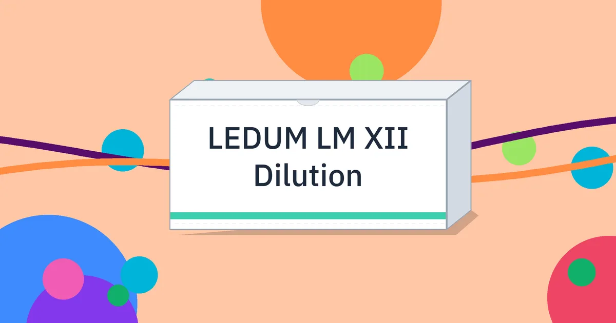Symbolbild: Packung mit der Aufschrift LEDUM LM XII Dilution (PZN 04496050) – Verfügbarkeit und Bezug in Apotheken in Frankfurt am Main