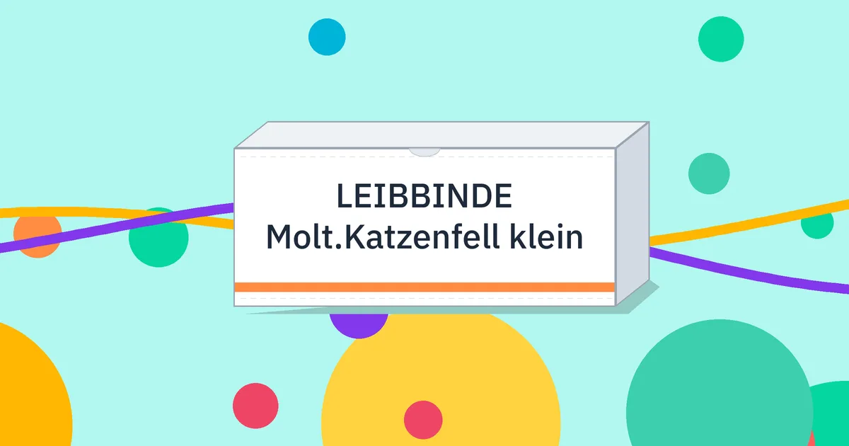 Symbolbild: Packung mit der Aufschrift LEIBBINDE Molt.Katzenfell klein (PZN 02009985) – Verfügbarkeit und Bezug in Apotheken in Frankfurt am Main