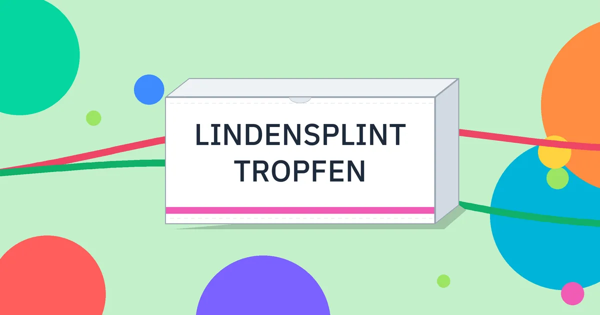 Symbolbild: Packung mit der Aufschrift LINDENSPLINT TROPFEN (PZN 14282597) – Verfügbarkeit und Bezug in Apotheken in Frankfurt am Main