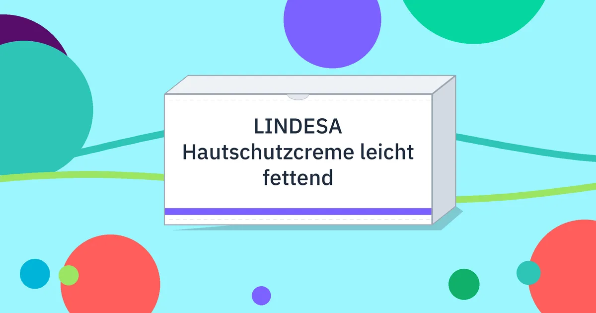 Symbolbild: Packung mit der Aufschrift LINDESA Hautschutzcreme leicht fettend (PZN 04999259) – Verfügbarkeit und Bezug in Apotheken in Frankfurt am Main