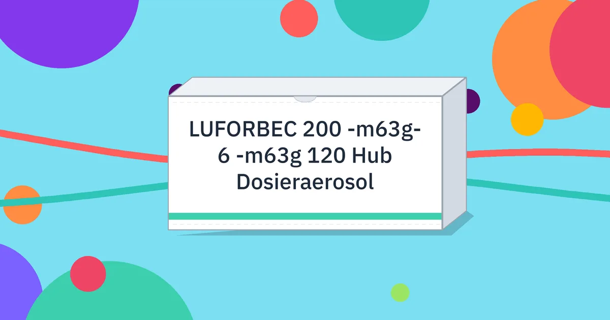 Symbolbild: Packung mit der Aufschrift LUFORBEC 200 -m63g-6 -m63g 120 Hub Dosieraerosol (PZN 19408011) – Verfügbarkeit und Bezug in Apotheken in Frankfurt am Main