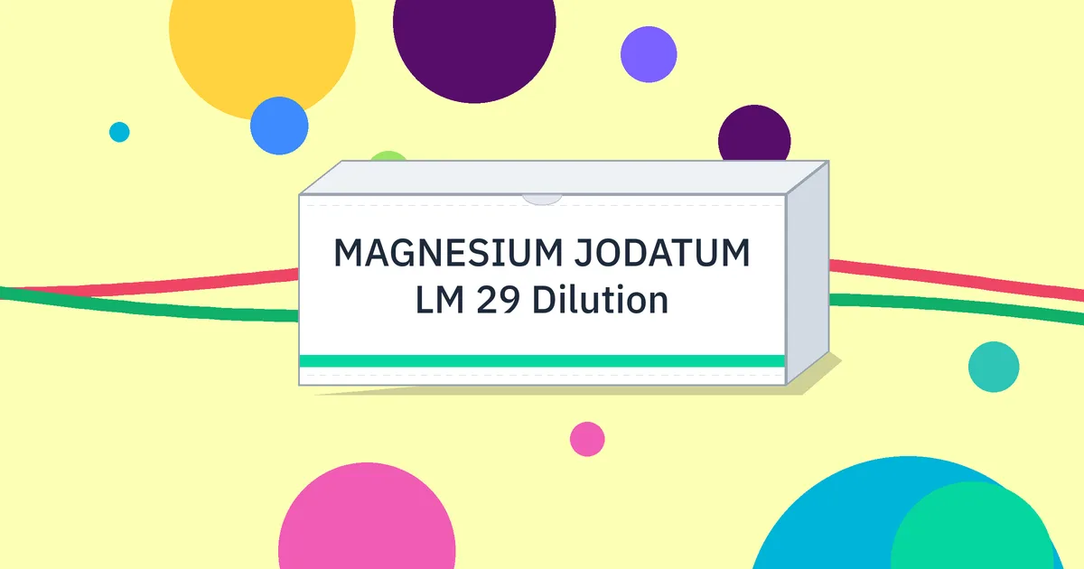 Symbolbild: Packung mit der Aufschrift MAGNESIUM JODATUM LM 29 Dilution (PZN 12938119) – Verfügbarkeit und Bezug in Apotheken in Frankfurt am Main