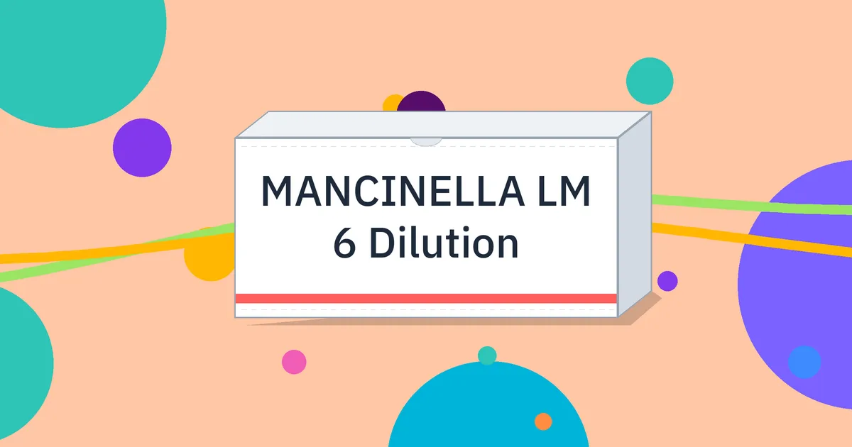Symbolbild: Packung mit der Aufschrift MANCINELLA LM 6 Dilution (PZN 13540732) – Verfügbarkeit und Bezug in Apotheken in Frankfurt am Main