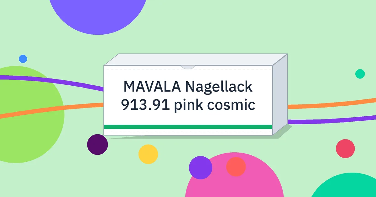 Symbolbild: Packung mit der Aufschrift MAVALA Nagellack 913.91 pink cosmic (PZN 13903258) – Verfügbarkeit und Bezug in Apotheken in Frankfurt am Main