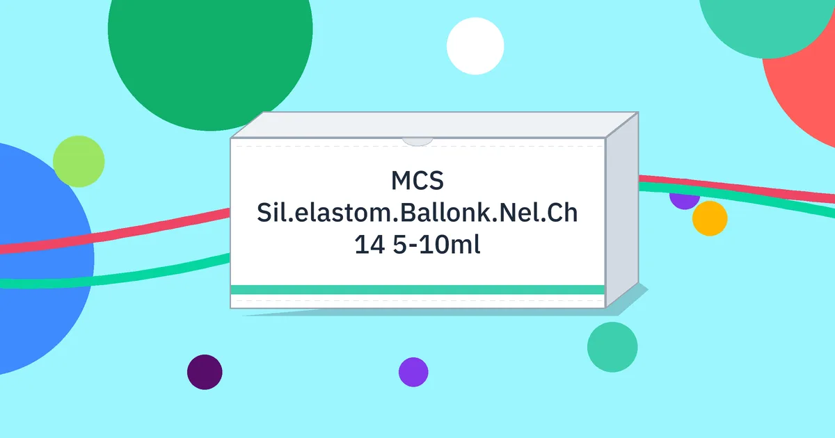 Symbolbild: Packung mit der Aufschrift MCS Sil.elastom.Ballonk.Nel.Ch 14 5-10ml (PZN 04802110) – Verfügbarkeit und Bezug in Apotheken in Frankfurt am Main