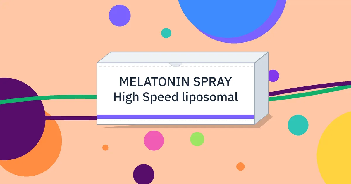 Symbolbild: Packung mit der Aufschrift MELATONIN SPRAY High Speed liposomal (PZN 20608287) – Verfügbarkeit und Bezug in Apotheken in Frankfurt am Main