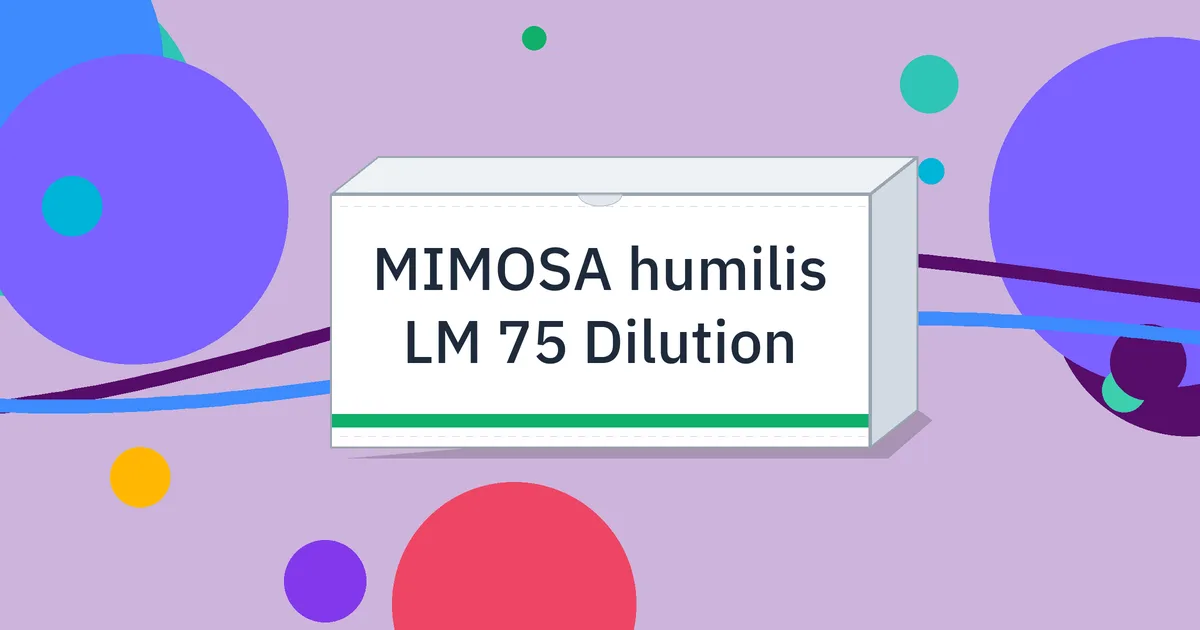 Symbolbild: Packung mit der Aufschrift MIMOSA humilis LM 75 Dilution (PZN 13608660) – Verfügbarkeit und Bezug in Apotheken in Frankfurt am Main