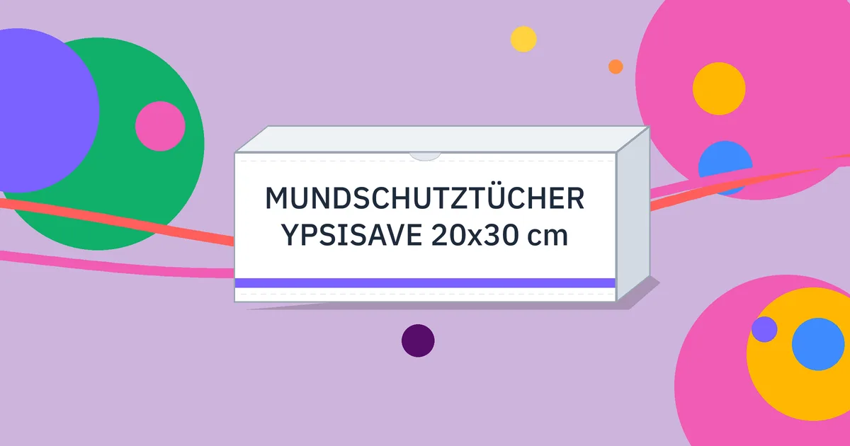 Symbolbild: Packung mit der Aufschrift MUNDSCHUTZTÜCHER YPSISAVE 20x30 cm (PZN 20329794) – Verfügbarkeit und Bezug in Apotheken in Frankfurt am Main
