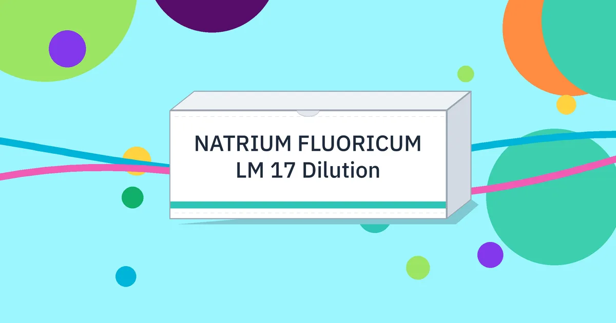 Symbolbild: Packung mit der Aufschrift NATRIUM FLUORICUM LM 17 Dilution (PZN 12962543) – Verfügbarkeit und Bezug in Apotheken in Frankfurt am Main