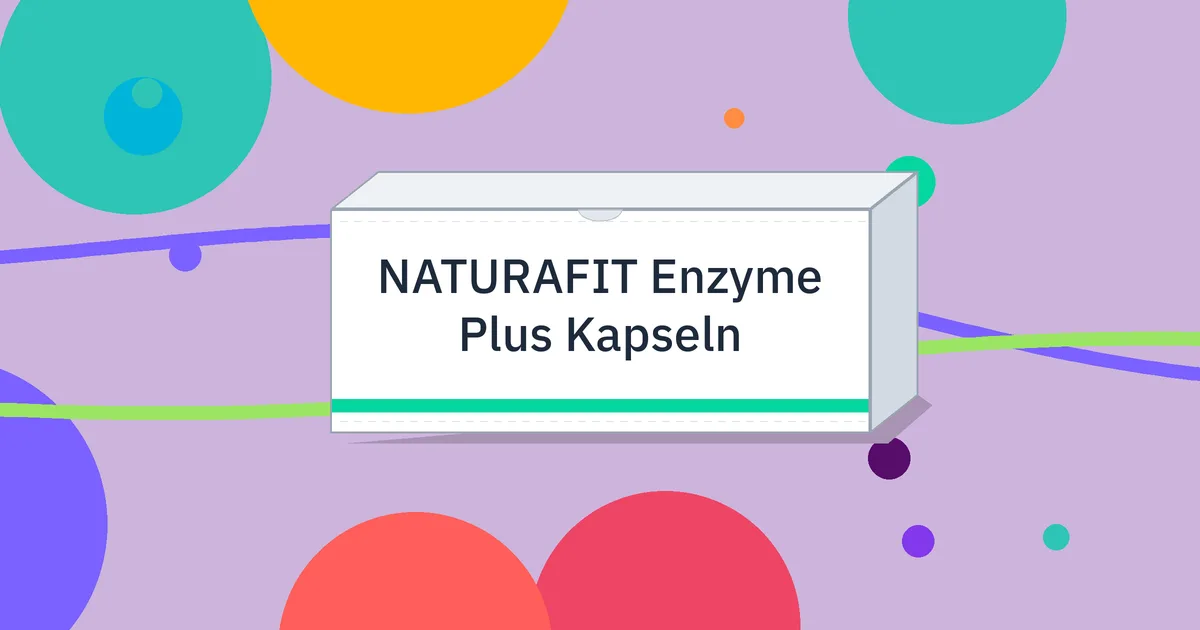 Symbolbild: Packung mit der Aufschrift NATURAFIT Enzyme Plus Kapseln (PZN 10297320) – Verfügbarkeit und Bezug in Apotheken in Frankfurt am Main