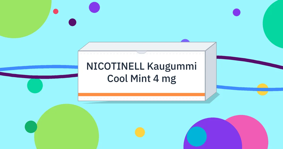 Symbolbild: Packung mit der Aufschrift NICOTINELL Kaugummi Cool Mint 4 mg (PZN 06580375) – Verfügbarkeit und Bezug in Apotheken in Frankfurt am Main