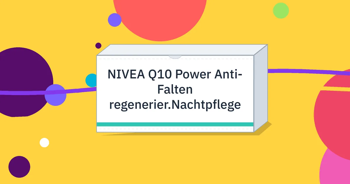 Symbolbild: Packung mit der Aufschrift NIVEA Q10 Power Anti-Falten regenerier.Nachtpflege (PZN 14368761) – Verfügbarkeit und Bezug in Apotheken in Frankfurt am Main