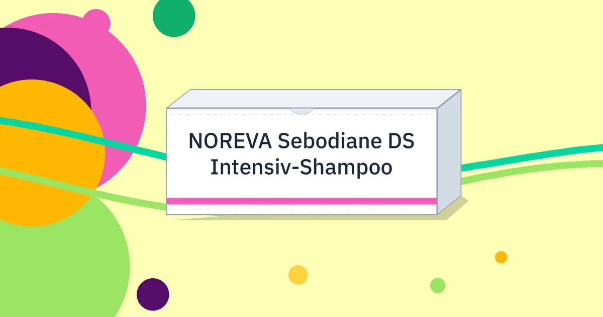 Symbolbild: Packung mit der Aufschrift NOREVA Sebodiane DS Intensiv-Shampoo (PZN 12442708) – Verfügbarkeit und Bezug in Apotheken in Frankfurt am Main