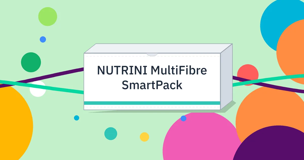 Symbolbild: Packung mit der Aufschrift NUTRINI MultiFibre SmartPack (PZN 19759911) – Verfügbarkeit und Bezug in Apotheken in Frankfurt am Main
