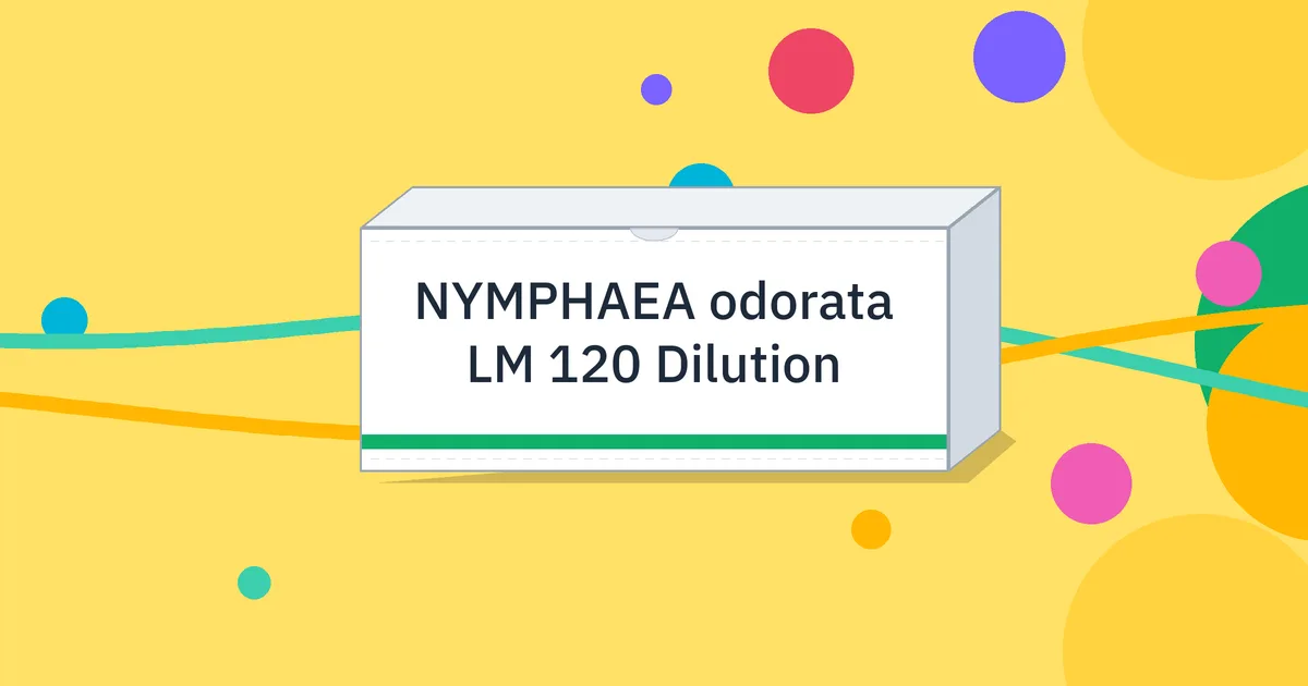 Symbolbild: Packung mit der Aufschrift NYMPHAEA odorata LM 120 Dilution (PZN 13621749) – Verfügbarkeit und Bezug in Apotheken in Frankfurt am Main