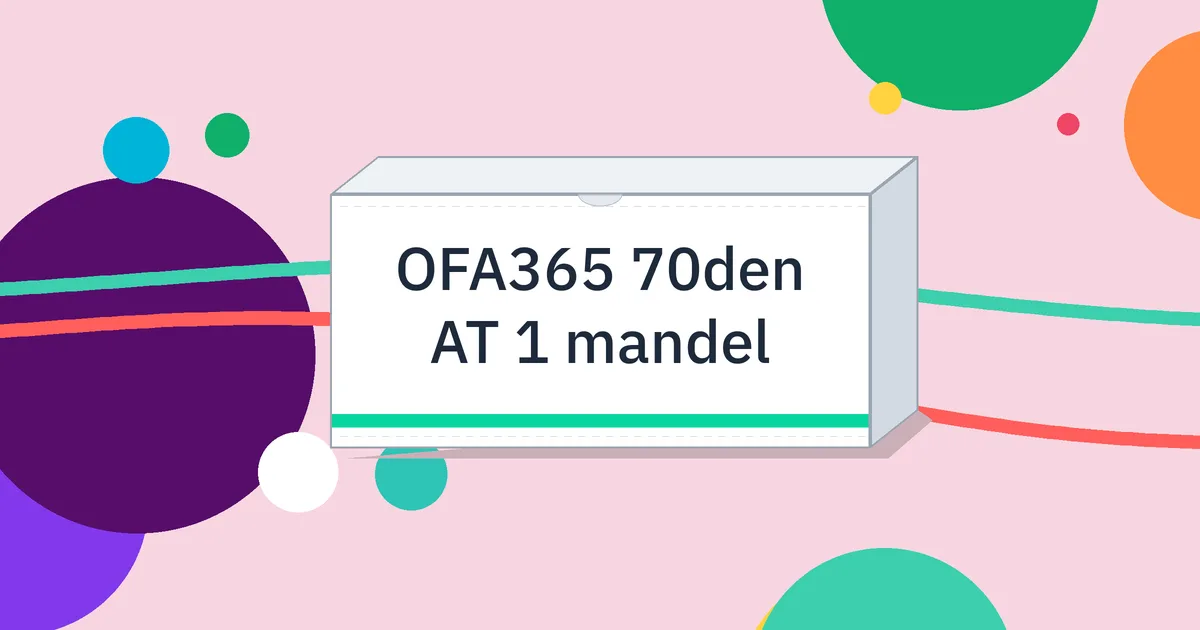 Symbolbild: Packung mit der Aufschrift OFA365 70den AT 1 mandel (PZN 16722445) – Verfügbarkeit und Bezug in Apotheken in Frankfurt am Main